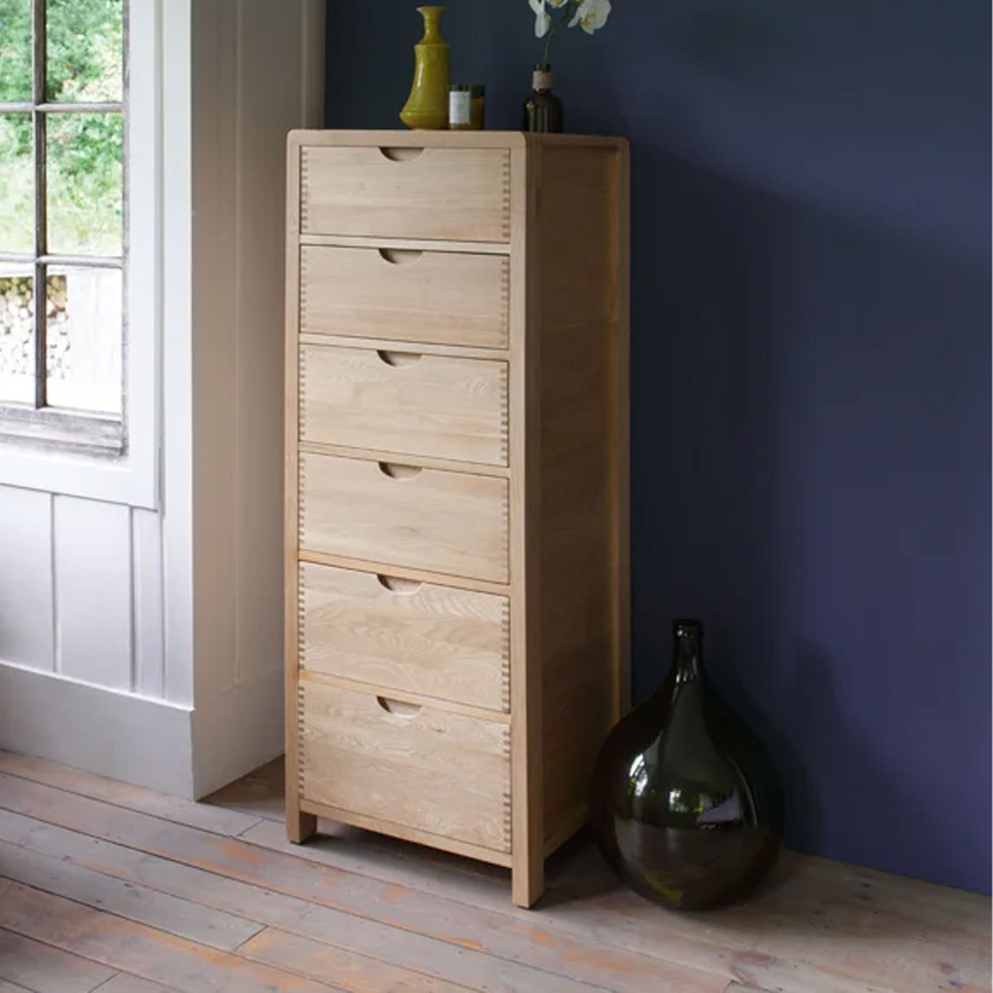 Ercol Bosco 6 Drawer Tall Chest - Haskins Furniture