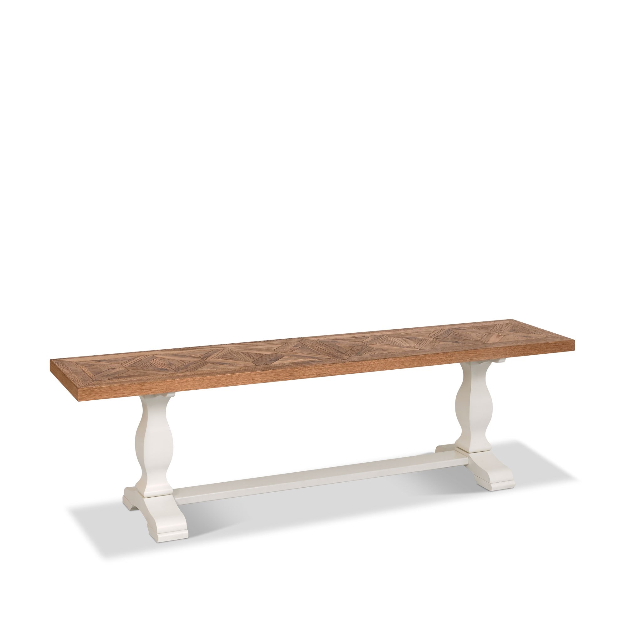 Bentley Designs Belgrave Two Tone Wooden Dining Bench - Haskins Furniture