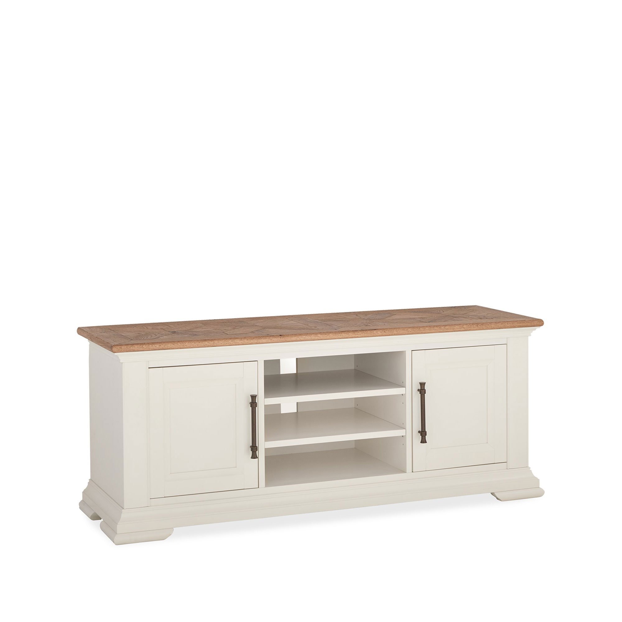 Bentley Designs Belgrave Two Tone Wide TV Unit - Haskins Furniture