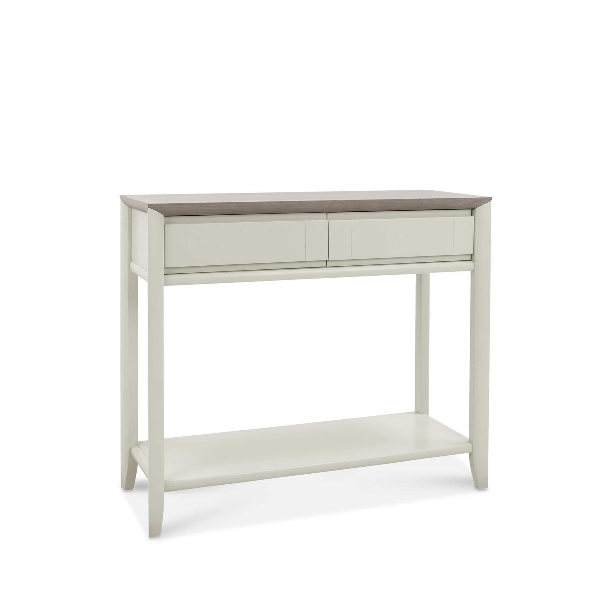 Bentley Designs Bergen Grey Washed Oak & Soft Grey Console Table with ...
