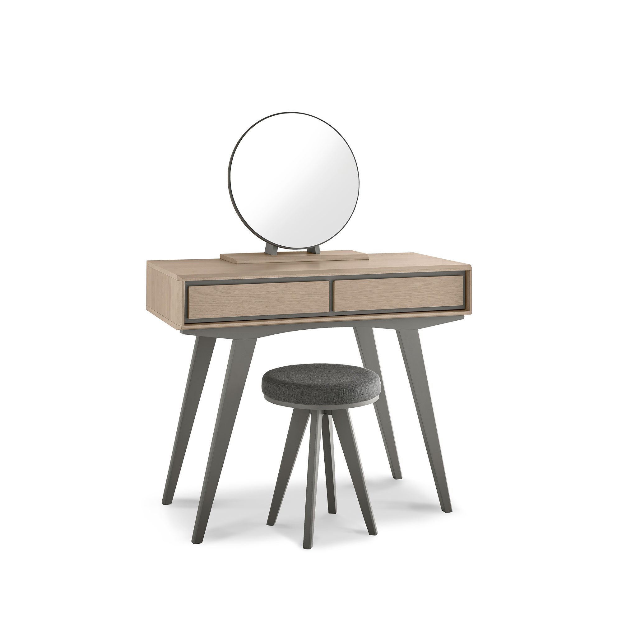 Bentley Designs Brunel Scandi Oak & Dark Grey Dressing Table - Haskins ...