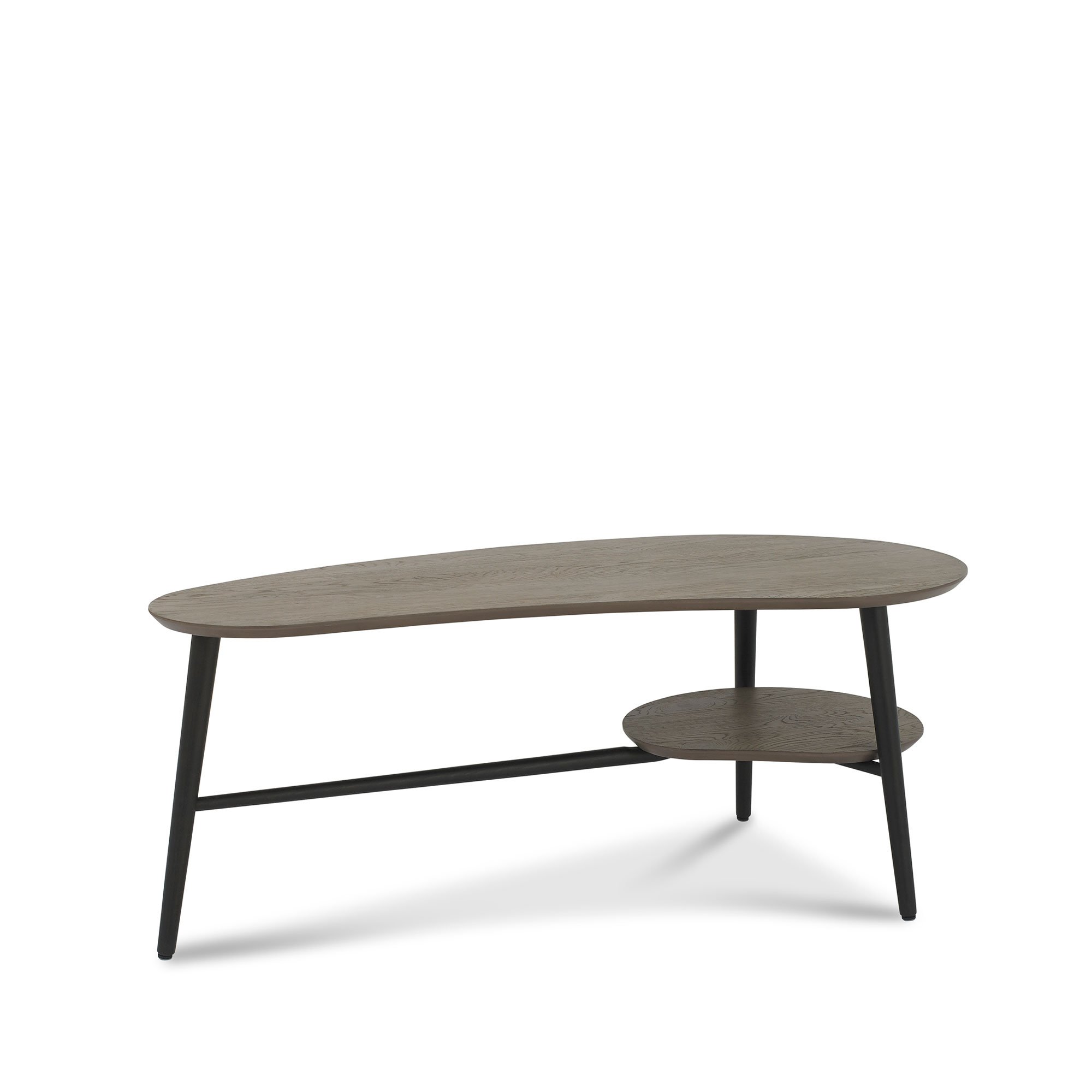 Bentley Designs Vintage Weathered Oak Coffee Table with Shelf - Haskins ...
