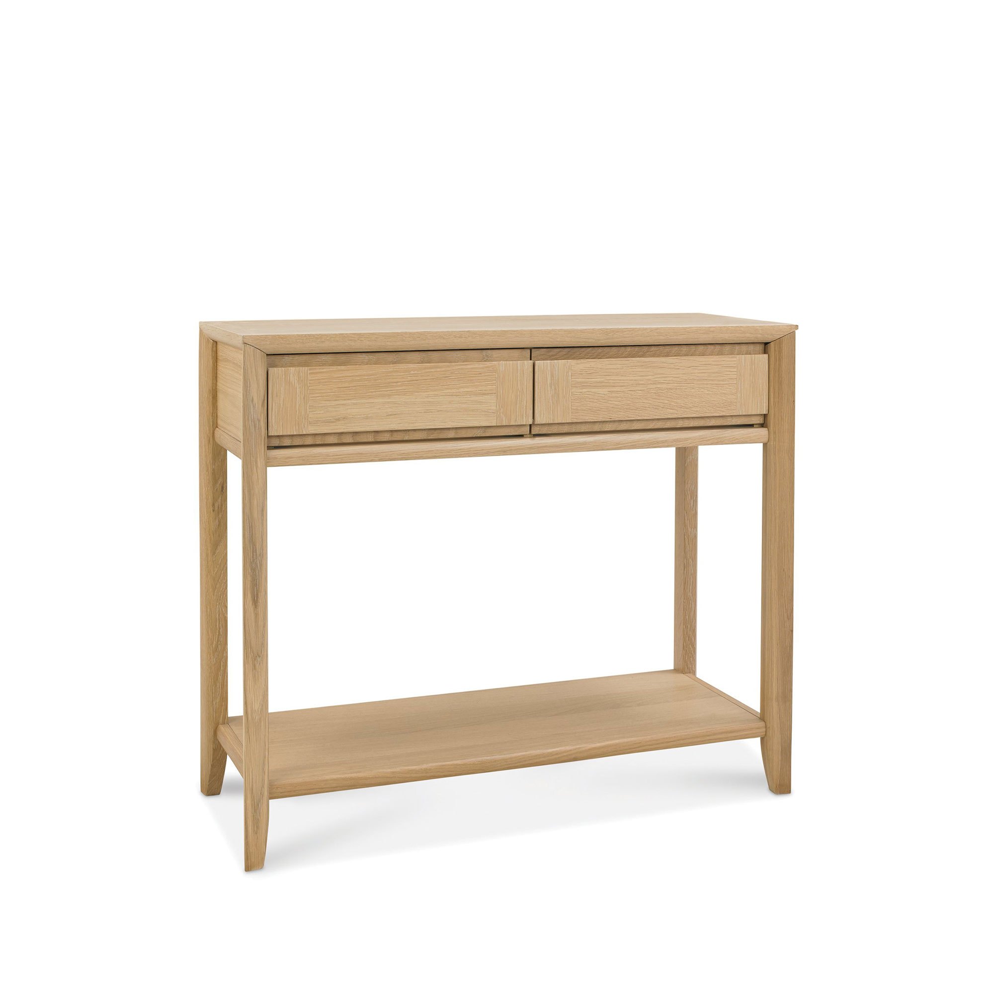 Bentley Designs Bergen Oak Console Table with Drawer - Haskins Furniture