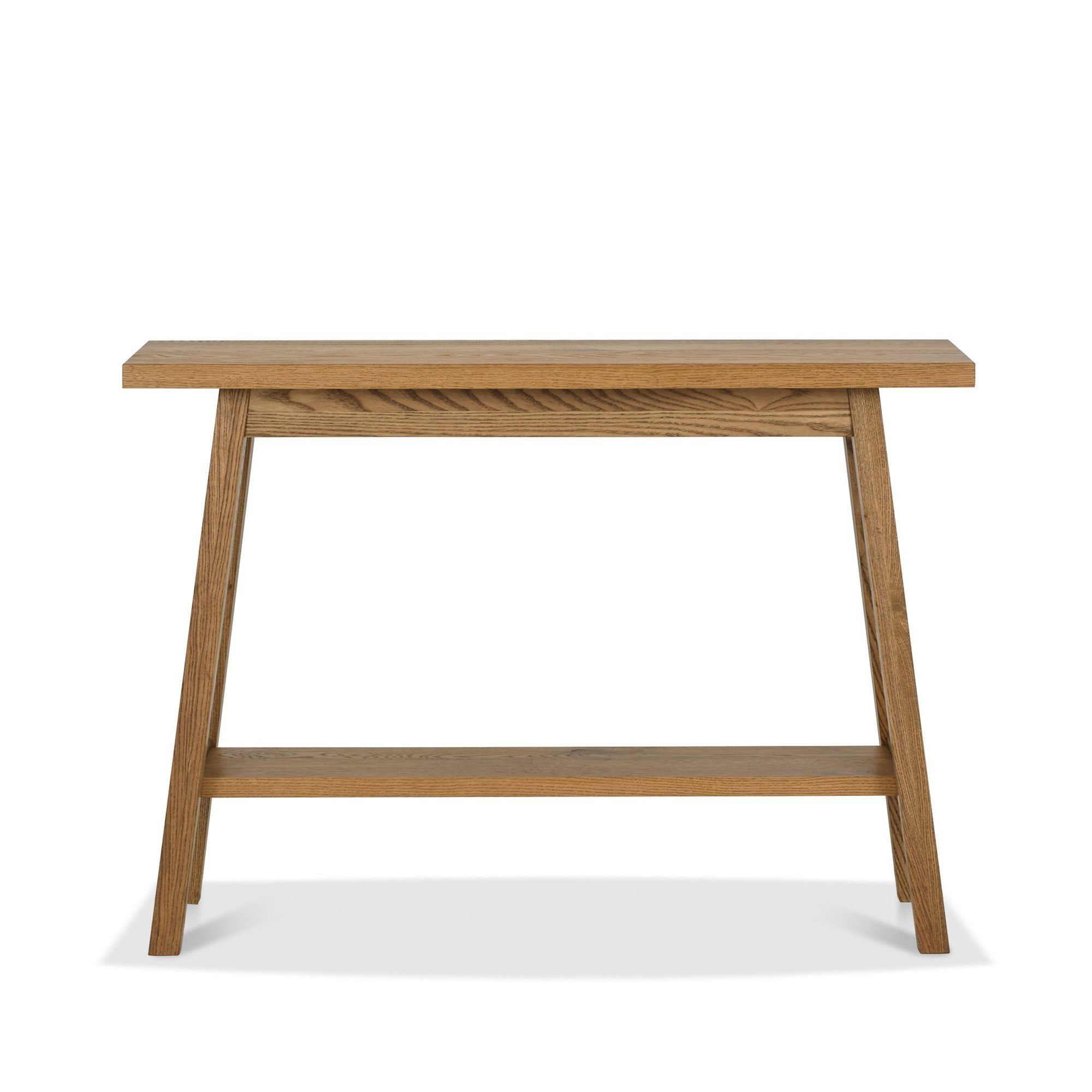 Bentley Designs Camden Rustic Oak Console Table with Shelf - Haskins ...