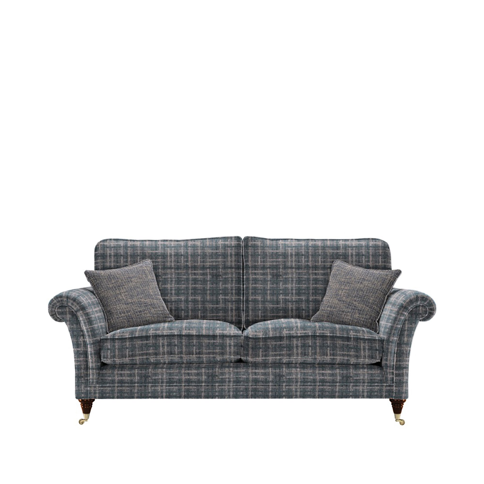 Parker Knoll Burghley Large 2 Seater Sofa Inc 2 x Scatters in Fabric - Haskins Furniture