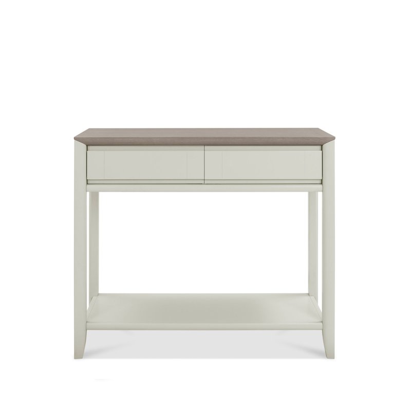 Bentley Designs Bergen Grey Washed Oak & Soft Grey Console Table with ...