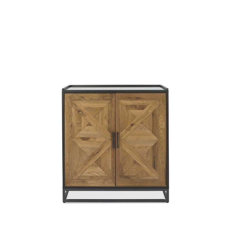 Bentley Designs Indus Rustic Oak Drinks Cabinet - Haskins Furniture